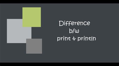 Java Programming Tutorial 3 Difference Between Print And Println Youtube