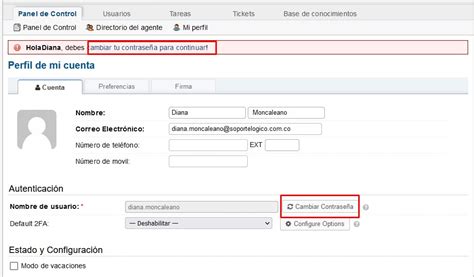desbloquear cambio de contraseña agentes y usuarios osticket forum