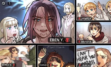 Mikasa Ackerman Eren Yeager Levi Ymir Reiner Braun And 7 More