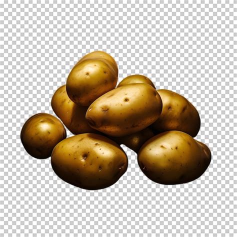 투명한 배경에 고립된 황금 감자 프리미엄 Psd 파일