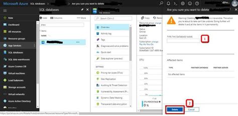 Microsoft Azure Delete Databases In Azuresql Geeksforgeeks