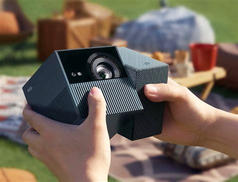 Portable Cube Shaped Projector Streams Via Google TV And A 66 Wh Battery TCL Unveils PlayCube