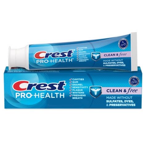 Crest Pro Health Clean And Free Toothpaste 4 3 Oz Frys Food Stores