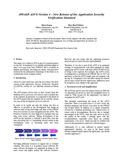 owasp asvs version 4 new release of the application security verification standard pdf