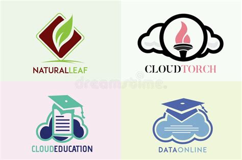 Collection Of Cloud Report Icon Logo Design Vector Illustration Icon With The Concept Stock