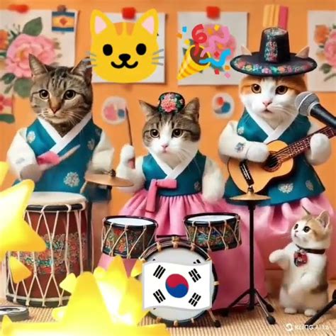 고양이 일상 드럼연주 고양이패러디 고양이드럼패러디 고양이일상 설날노래 Cat Kpop 설날 고양이 패러디