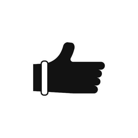 엄지손가락 터 유형 아이콘 프리미엄 벡터