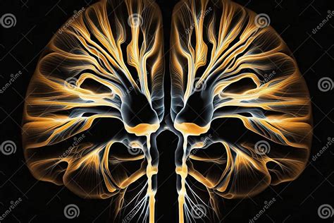 An Illustration Of An Mri Of The Brain Generative Ai Visualization Of Computed Tomography