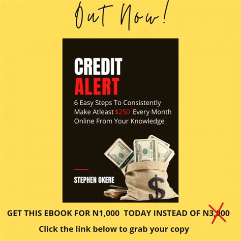 Buy Credit Alert 6 Easy Steps To Consistently Make Atleast 250 Every Month Online From Your