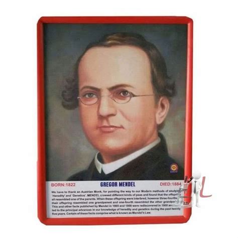 Great Scientists Portrait Gregor Mendel पोर्ट्रेट पेंटिंग पोर्ट्रेट