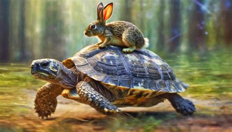 Rabbit Turtle Speed Stock Illustrations 102 Rabbit Turtle Speed Stock