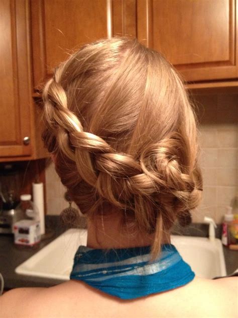 Dutch Braid Into A Braided Bun Stylist Amy Barton Model Lauren Dutch Braid Hair Styles