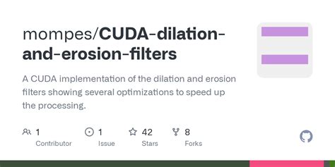 Github Mompescuda Dilation And Erosion Filters A Cuda Implementation Of The Dilation And