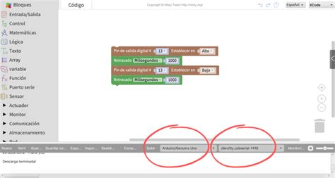 programación por bloques con arduino inputmakers