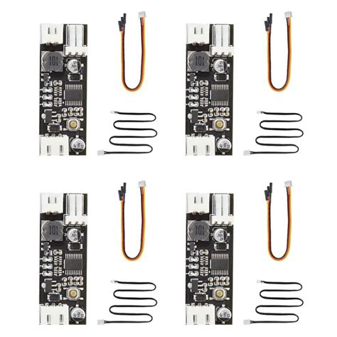 4X Temperature Controller Module Single 12V DC PWM 2 3 Wire Fan Temperature Control Governor
