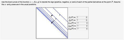 Solved Use The Level Curves Of The Function Z F X Y To Chegg