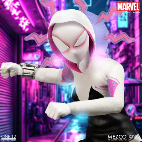One 12 Collective Ghost Spider Mezco Toyz