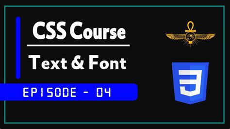 Learn Css In Arabic Text And Font 4 Youtube