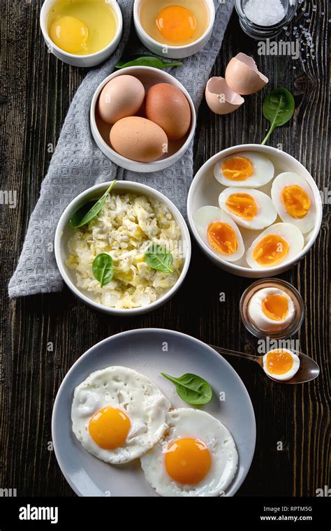 Different Ways Of Cooking Eggs Hi Res Stock Photography And Images Alamy