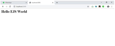 Hello World In Node Express And EJS 1 Introduction To EJS