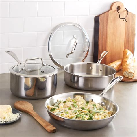 Zwilling Ja Henckels Vistaclad 5 Piece Stainless Steel Cookware Set