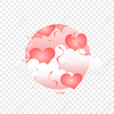 핑크 하트 풍선 Png 일러스트 무료 다운로드 Lovepik