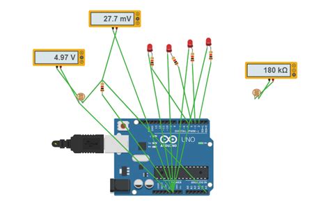 Circuit Design Sensor 3 Tinkercad
