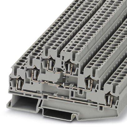 2 5mm Grey 3 Level Terminal Block With Diode 1N4007 A S I Automation Ltd