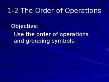 Order Of Operations Lesson PowerPoint By High Babe Education NSW