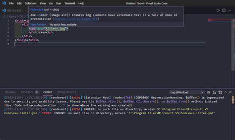 unable to start axe linter in vscode · issue 3308 · dequelabs axe core