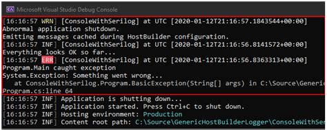 Github Mv10generichostbuilderlogger Robust Logging During Net