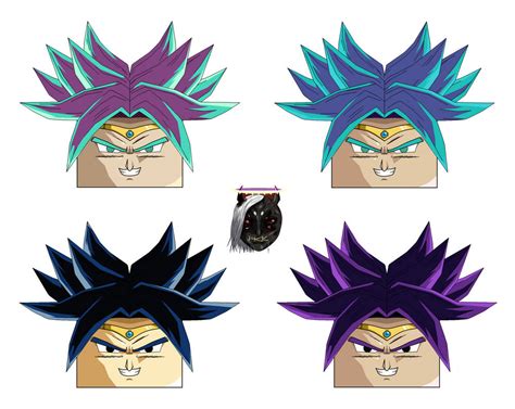 Broly Ssj A Type Faces Alt By Hollowkingking On Deviantart