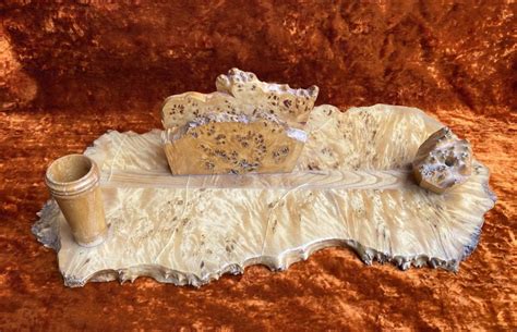 Письменный прибор из карельской березы Антикварный магазин Славная Эпоха