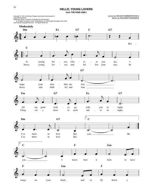 Easy Learn Stevie Wonder Hello Young Lovers From The King And I