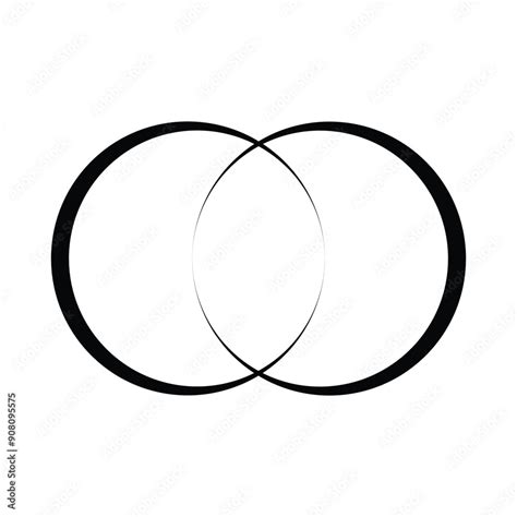 Simple Overlapping Circles Vector Drawing Version With Three To Seven