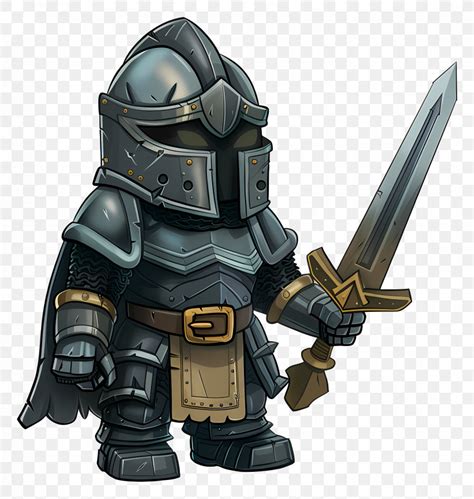 Roblox Knight In Black Armor Illustration Png 3448x3636px Roblox