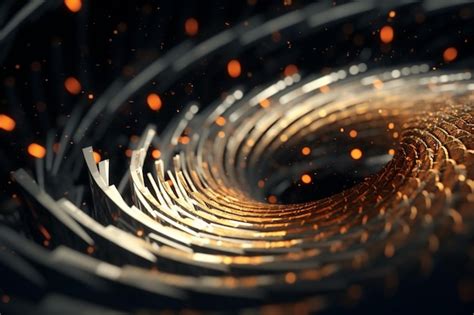 A Closeup Of A Mesmerizing Geometric Spiral Drawin 00093 03 Premium Ai Generated Image