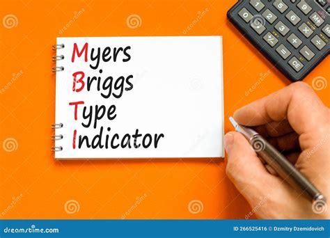 Mbti Myers Briggs Type Indicator Symbol Concept Words Mbti Myers Briggs Type Indicator On Note