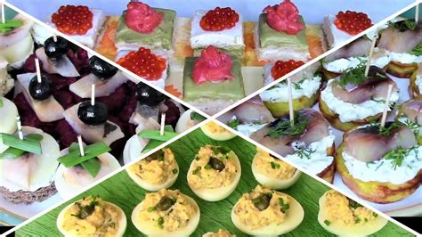 7 Легких рыбных закусок для фуршета закуски на праздничный стол Youtube