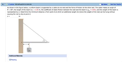 Solved 6 1 Points Oscolphys2016 9 3 Wa 013 My Notes Ask