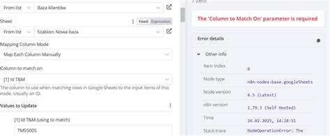 The Column To Match On Parameter Is Required Problem Questions