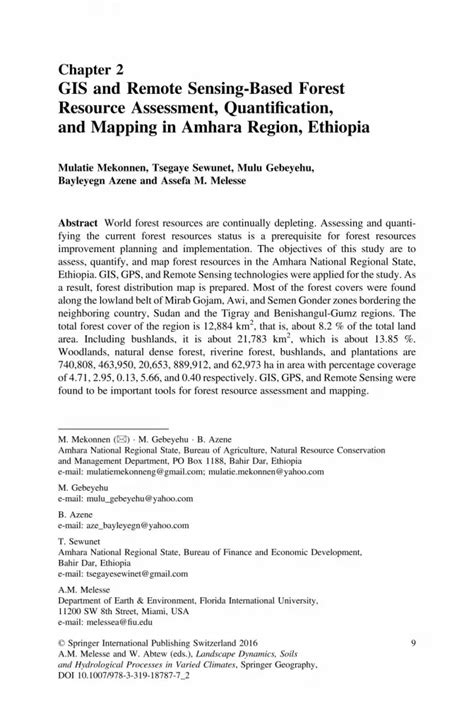 pdf gis and remote sensing based forest resource assessment