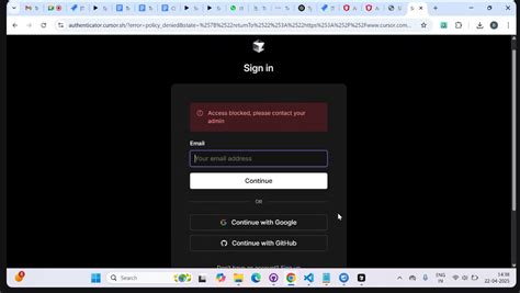 Unbale To Singup From Another Email Id Showing Access Blocked Contact Your Administrator Error