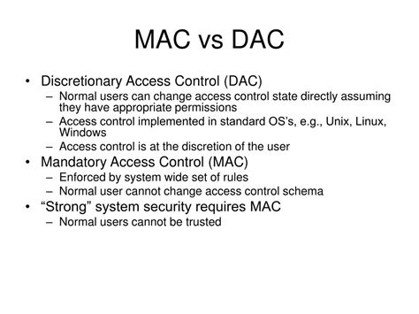 Ppt Mandatory Access Control And Se Linux Powerpoint Presentation