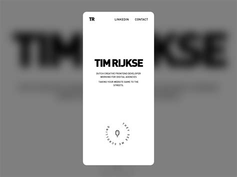 Tim Rijkse Creative Frontend Aards Honorable Mention