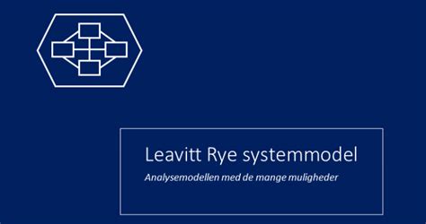 Leavitt Ry Modellen Med De Mange Muligheder Decade Consulting