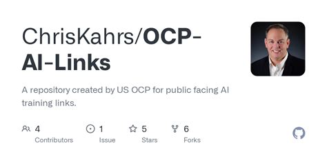 Github Chriskahrs Ocp Ai Links A Repository Created By Us Ocp For Public Facing Ai Training
