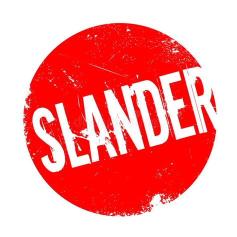 Slander Rubber Stamp Stock Illustration Illustration Of Case 87996827