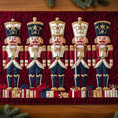 Nutcracker Symphony Quilted Table Runner Ncu0pt2720 Vantique