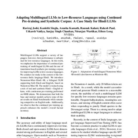 Adapting Multilingual Llms To Low Resource Languages Using Continued Pre Training And Synthetic